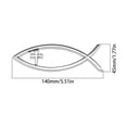 Christian Ichthys Fish Stickers Weather Resistant Adhesive Decals ...