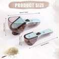 Adjustable Measuring Spoon Set, Plastic Kitchen Baking Tool with Grams ...
