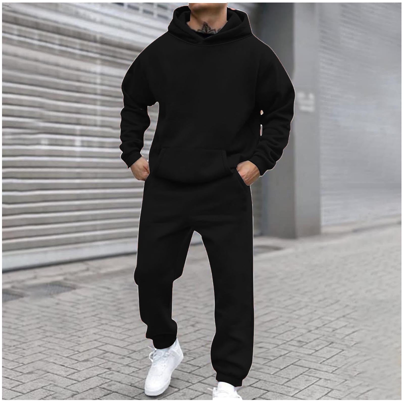Click here for Styesk Mens Track Suits Solid Color Hooded Sweatsh... prices
