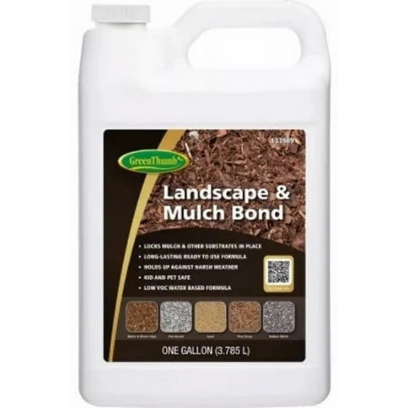 True Value Green Thumb Clear Mulch Bonding Agent, 1 Gallon with Long ...