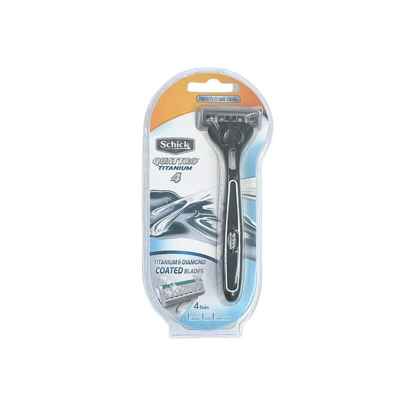 Schick Quattro Titaniam 4 Blade Mens Shaving Razor - Walmart.com
