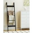 Hzuaneri Blanket Ladder, 5-Tier Farmhouse Storage Organizer, Removable ...