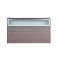 Boss Office 71" Frosted Reception Desk with Reversible Return in ...
