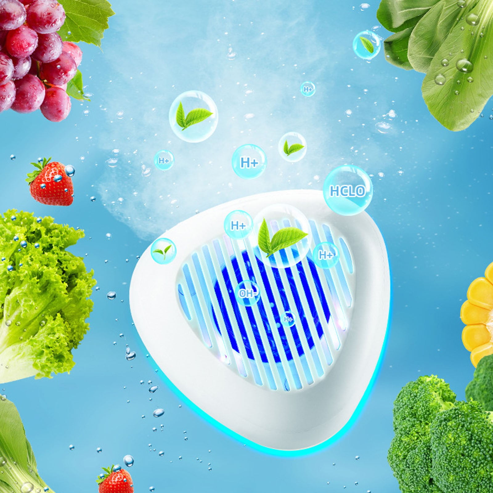 Herrnalise Fruit And Vegetable Washing Machine Portable Fruit Cleaner ...
