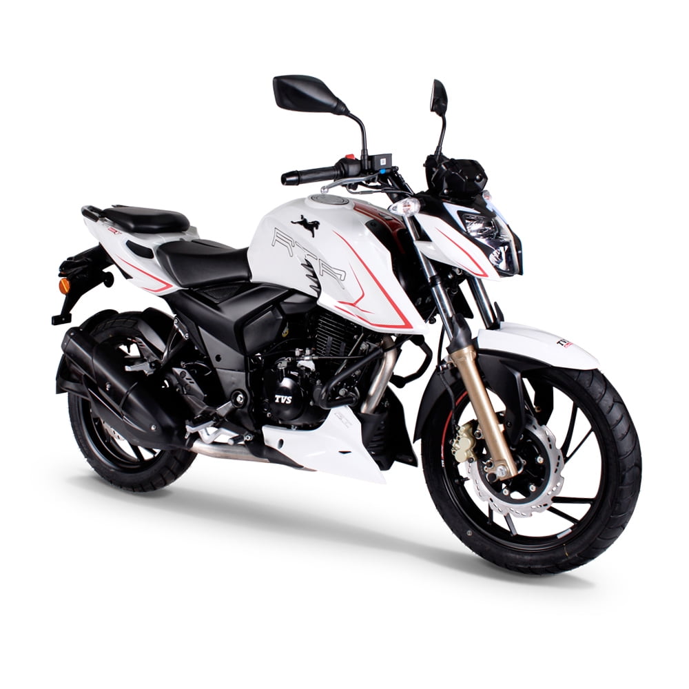 Motocicleta Deportiva TVS RTR 200 4V 2025 Blanco | Bodega Aurrera en línea
