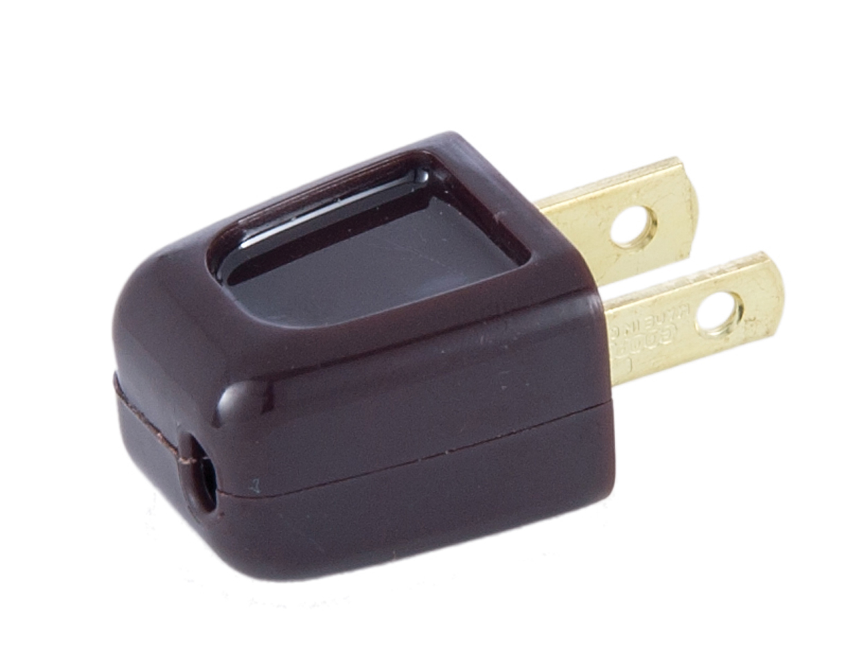 B&P Lamp® Polarized Quick Connect Lamp Plug (SPT-1, Brown) - Walmart.com