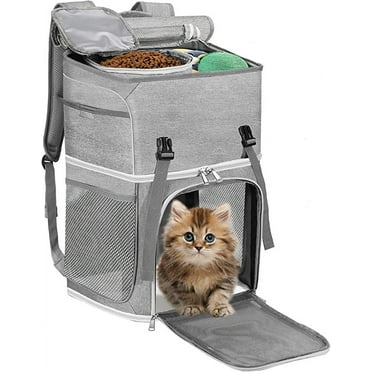 Halinfer Dual Expandable Cat Backpack Carrier, Fit up to 20 lbs ...