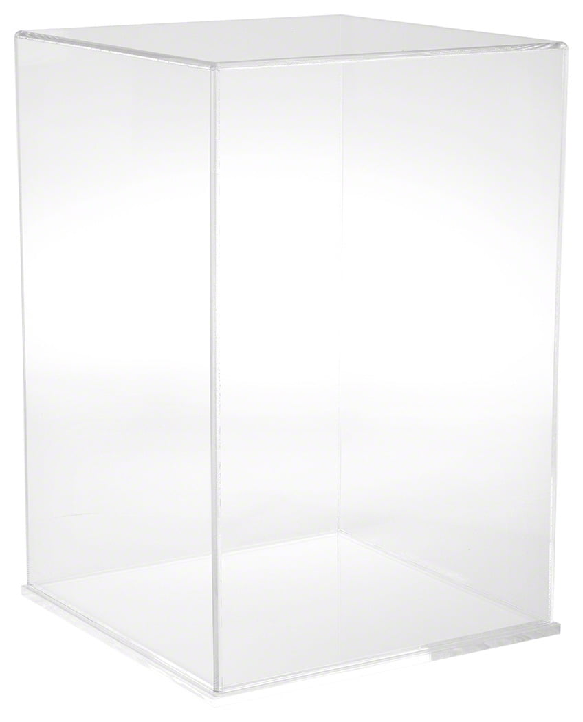 Plymor Clear Acrylic Display Case with Clear Base, 12" W x 12" D x 18 ...