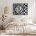 Bohemian Daisy Canvas Print Wall Art, Mosaic Flower Classic Traditional ...