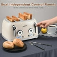 4 Slice Toaster - Retro Design with Extra Wide Slots, 6 Browning ...