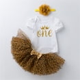 Baby Clothes for Girls Birthday Leopard Print Romper with Tutu Skirt ...