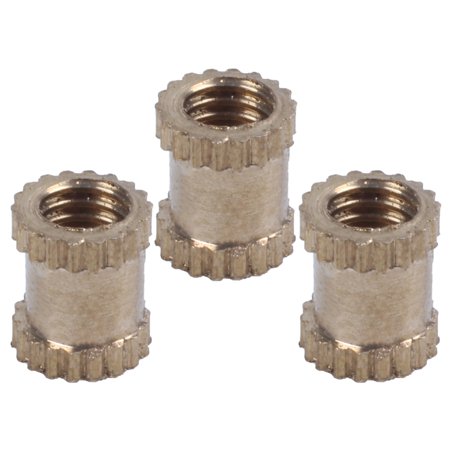 Injection Molding 3mm x 5mm x 4mm Fittings Knurl Thread Inserts 50 Pcs ...