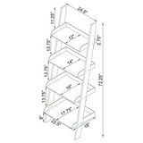 Toby 4-shelf Acrylic Ladder Bookcase Clear - Walmart.com
