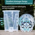 Clear Plastic Orchid Pot with Drainage Holes Breathable Root Control ...