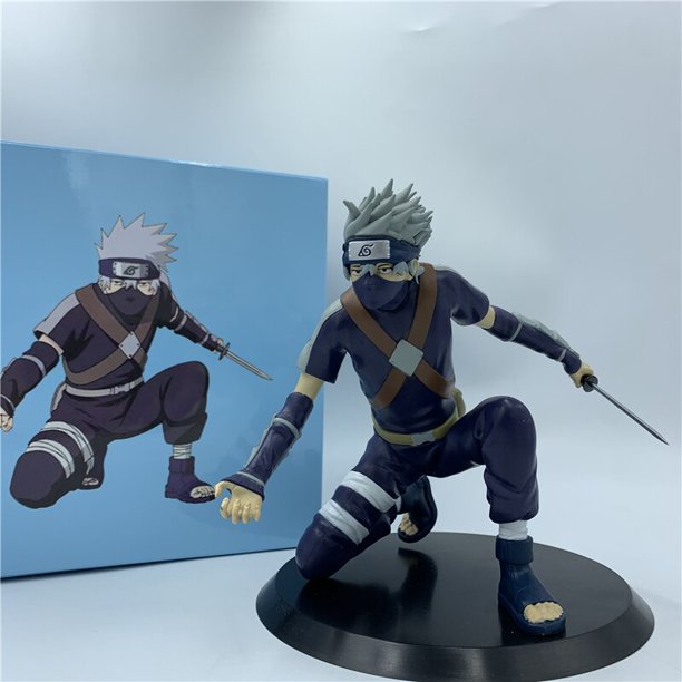 Figura de Anime de NARUTO, Uchiha Sasuke Crow, figura de PVC de pie ...