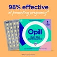 Opill Daily Oral Birth Control Pills, Progestin-Only, 1 Month, 28 Count ...