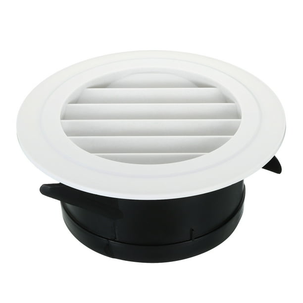 Uxcell 5 Inch Round Air Vent, Ceiling Diffuser Grill Cover ABS Louver ...