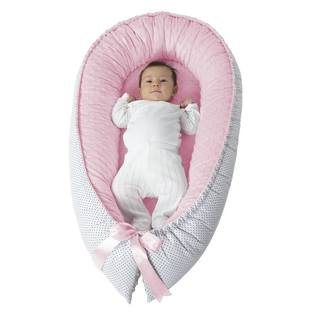 Nido contenedor para bebé Babies and Kiddies Rosa con puntitos ...