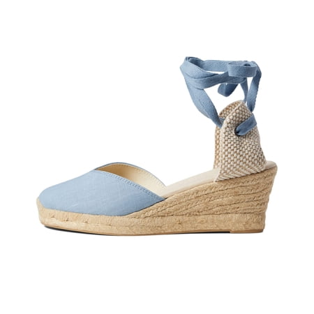 Soludos Lyon Wedge Espadrille Heels for Women - Fabric Upper, Fabric ...