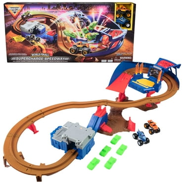 Monster Jam Mini Jams, Earthshaker Boneyard Blaster Playset with 2 ...