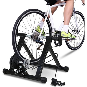 Costway 8 Levels of Resistance Magnetic Indoor Bicycle Mountain Bike Trainer Exercise Stand ...