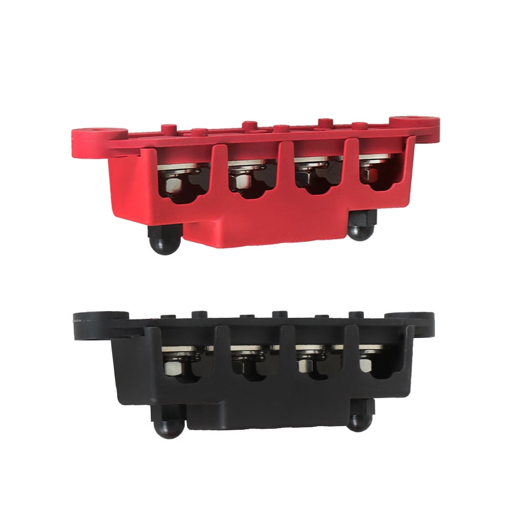 SEBLAFF Power Distribution 12V 250A 5/16" Red and Black Pair 4 Post ...