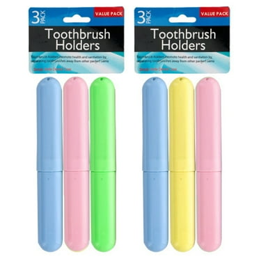 8-Pack Travel Toothbrush Case Holders with Protector Cover, Plastic Box ...