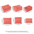 Travel Packing Cubes, Water-resistant Dust-proof 6 Piece Set ...