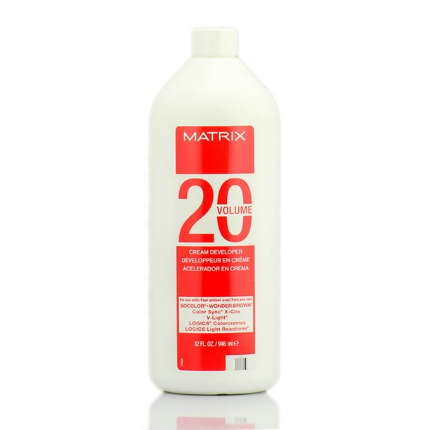 Matrix Cream Developer, 20 Volume, 32 oz, Pack of 1 w/ Sleek Teasing ...