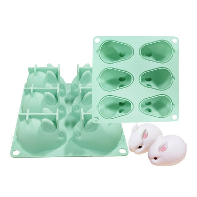 Rabbit Shape Mousse Cake Decoration Moulds with Flexible Silicone ...