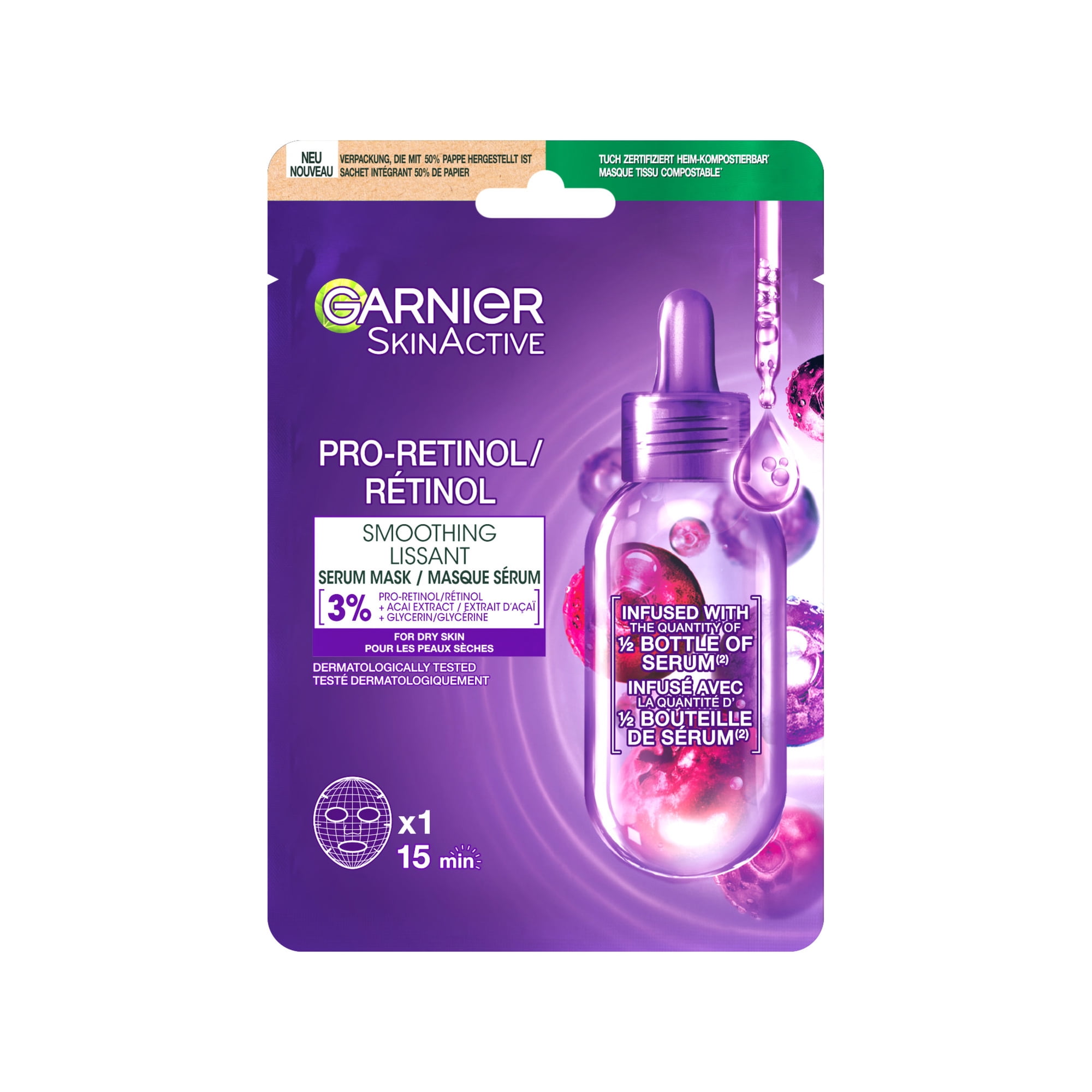 Click here for Garnier Skinactive Pro-Retinol Smoothing Serum Mas... prices