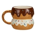 Mainstays Sprinkled Donut Sculpted Earthenware Mug, 17.92 Ounces, Multi ...