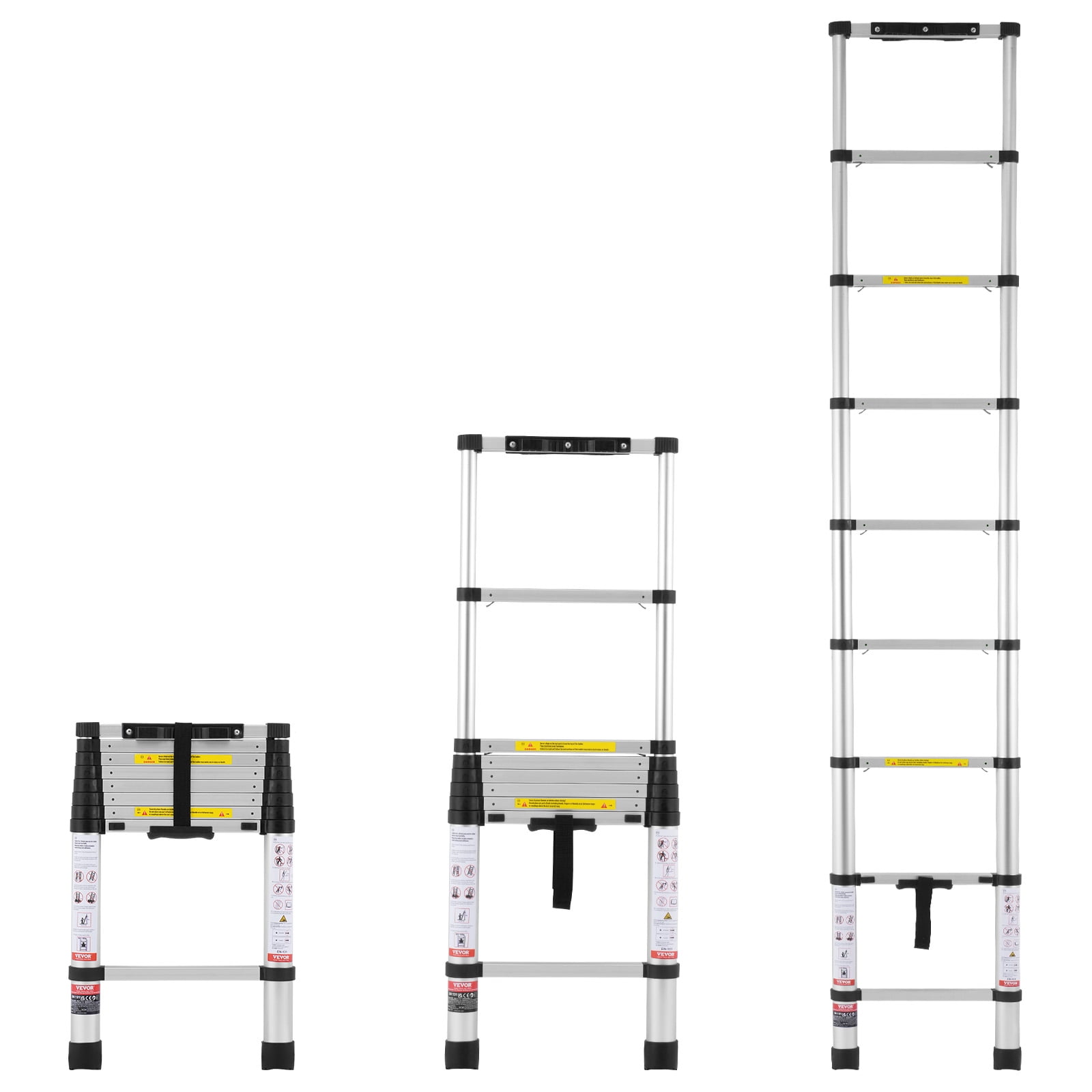Click here for Vevor 95.99 Telescoping Extension Ladder 8.5ft One... prices