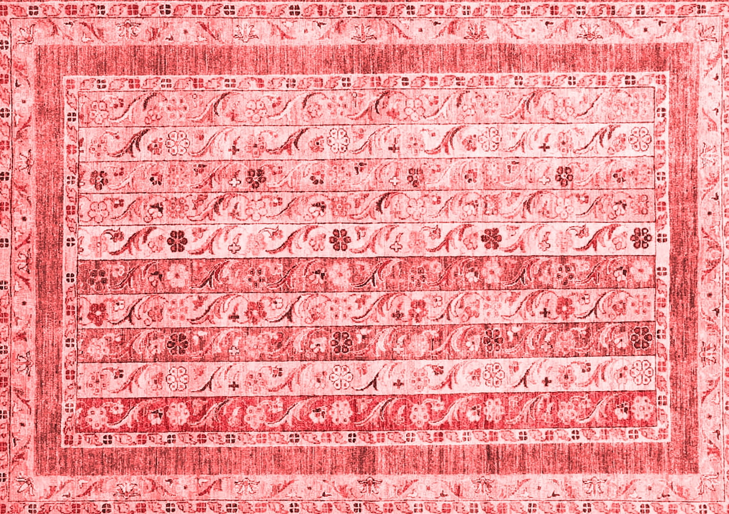 Ahgly Company Indoor Rectangle Abstract Red Contemporary Area Rugs, 4 ...