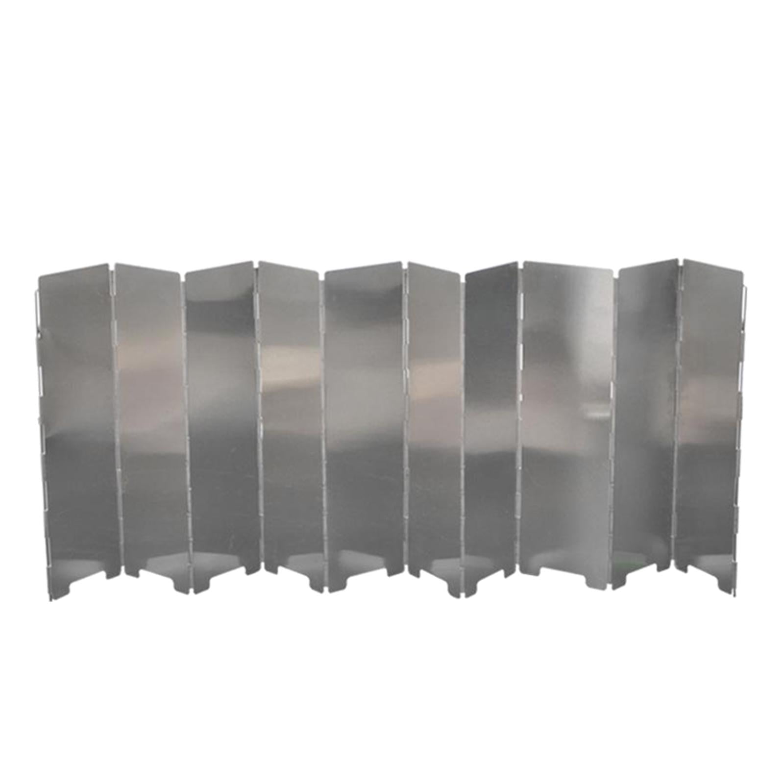 Foldable Windscreen, Outdoor Portable Foldable 10-Plate Camping Cooking ...