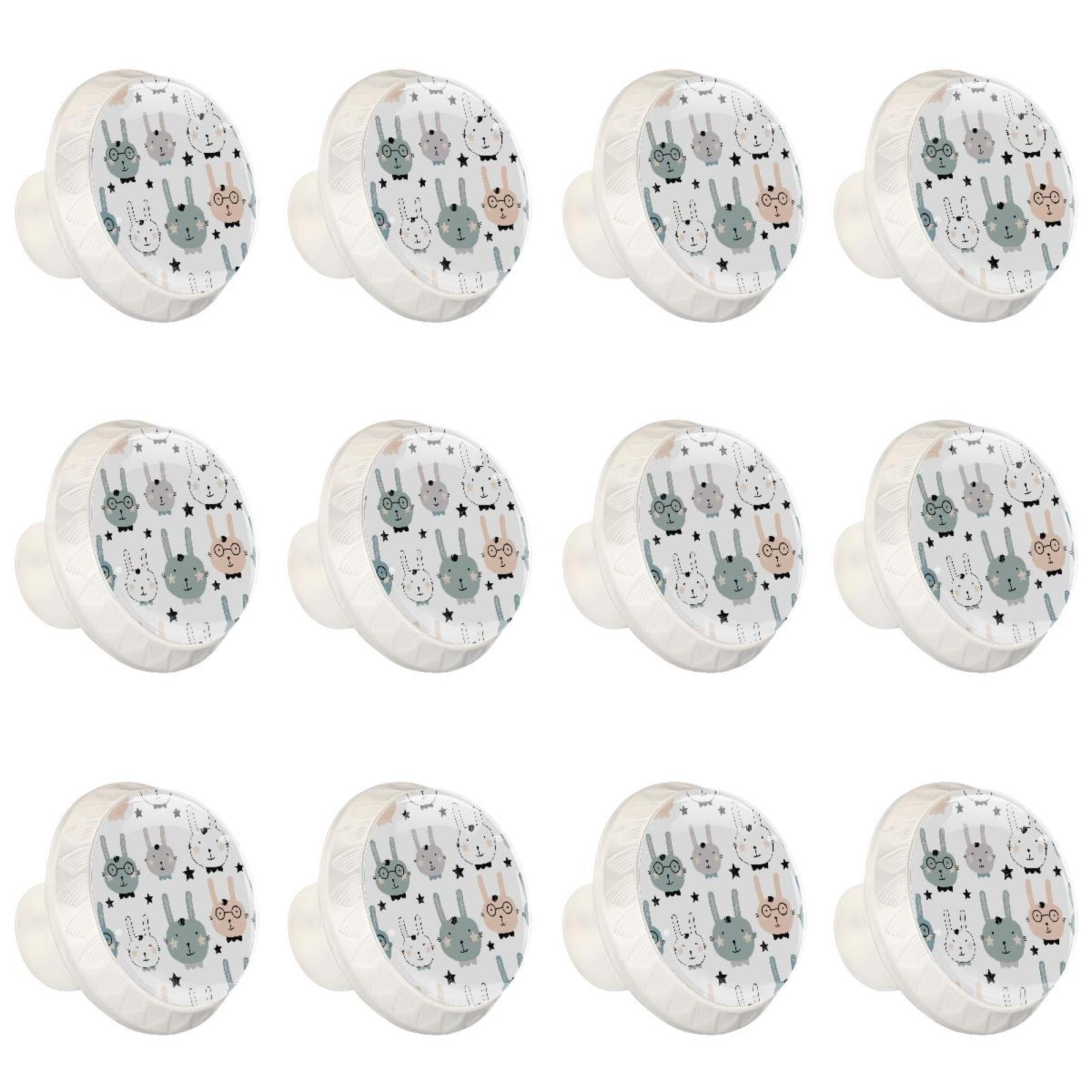 12 Pcs Rabbit Cute Knobs for Kitchen Cabinet Cupboard Dresser Bookcase ...