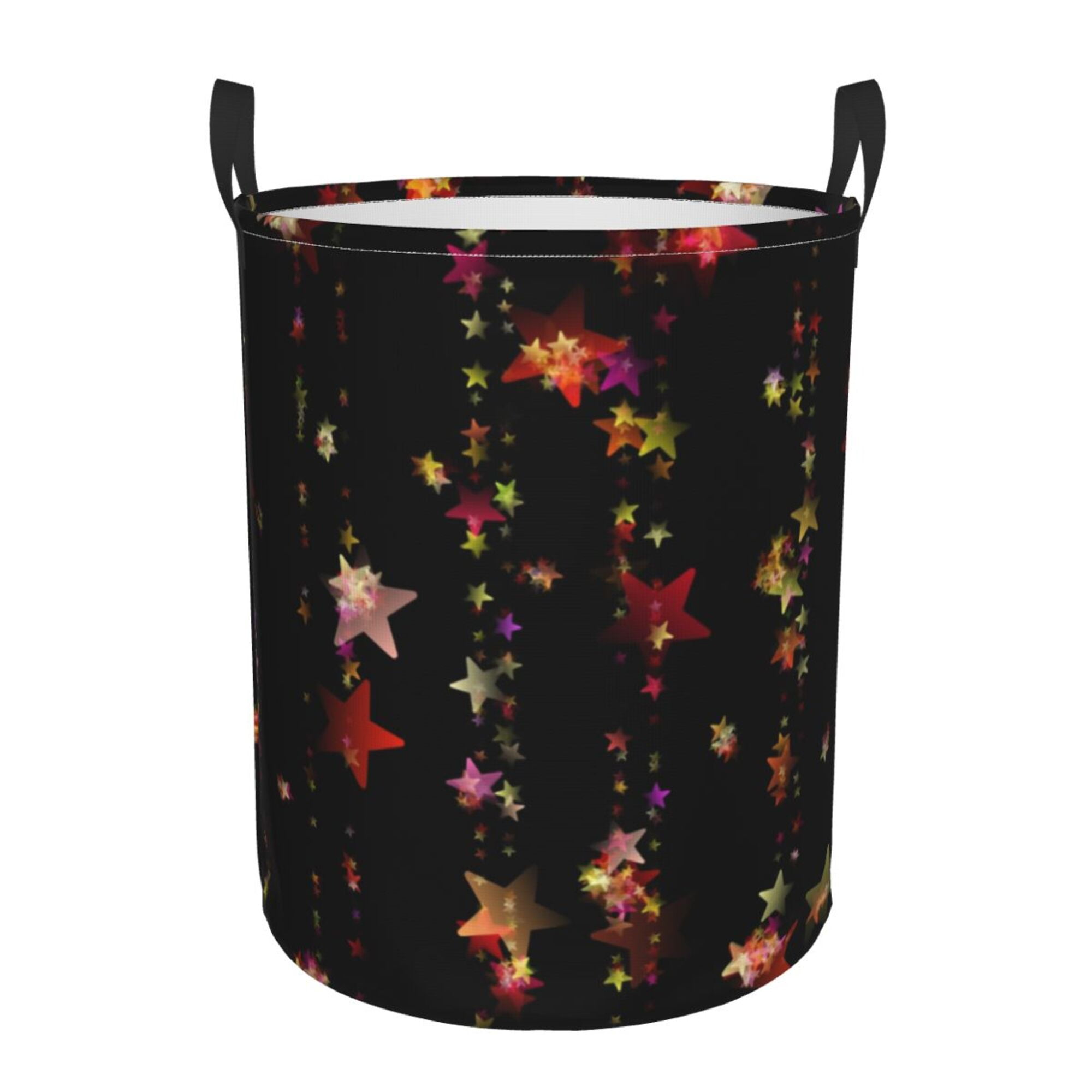 TEQUAN Waterproof Laundry Hampers, Advent Season Golden Stars Pattern ...