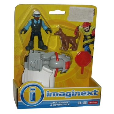 Fisher-Price Hero World Rescue Heroes Jake Justice and Motorcycle ...