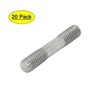 M6x65mm 304 Stainless Steel Double End Threaded Stud Screw Bolt 10pcs ...