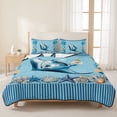 Oceans Devilfish Sea Stars 3 Pieces Quilt Set,1 Quilt with 2 Shams ...