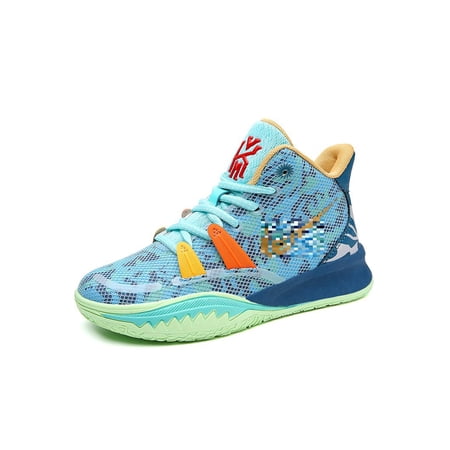 UKAP Kids Running Shoe High Top Basketball Shoes Lace-up Sneakers ...