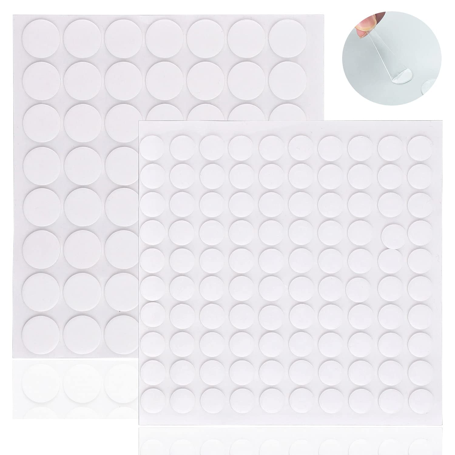 156 PCS Double Sided Adhesive Dots, Removable Clear Sticky Putty No ...