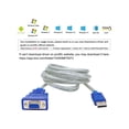 USB to Serial Adapter 3 ft, USB to RS232 DB9 Female Cable COM Port with ...