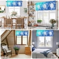 Beach Sea Turtle Valances for Windows Farmhouse Kitchen Curtains ...