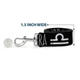 Buckle-Down Pet Leash, Dog Leash, Zodiac Libra Symbol Black White, 6 ...