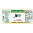 Nature's Bounty Gentle Iron Glycinate 28 mg, 90 Ct Pills for Red Blood ...