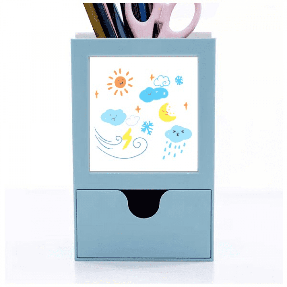 Climate Weather Expression Desk Supplies Organizer Pen Holder Card ...