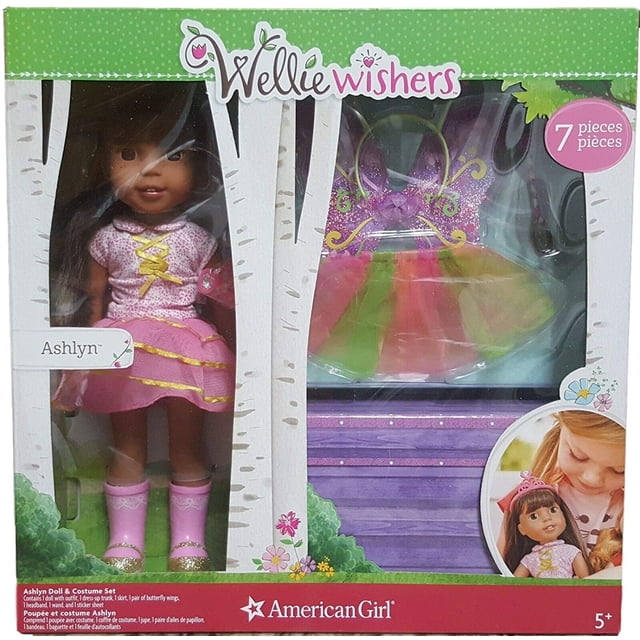 Wellie Wishers- Ashlyn (7 piece set) Includes Doll and Costume Set ...