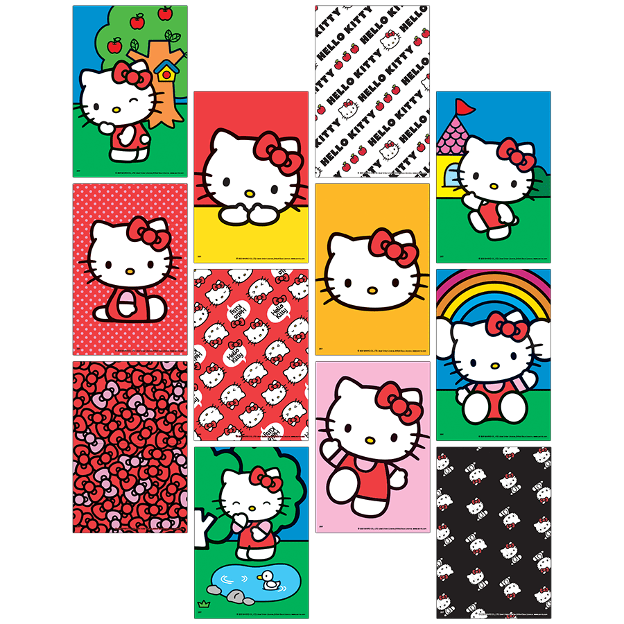 HELLO KITTY 12-PACK POSTER COLLAGE - Walmart.com
