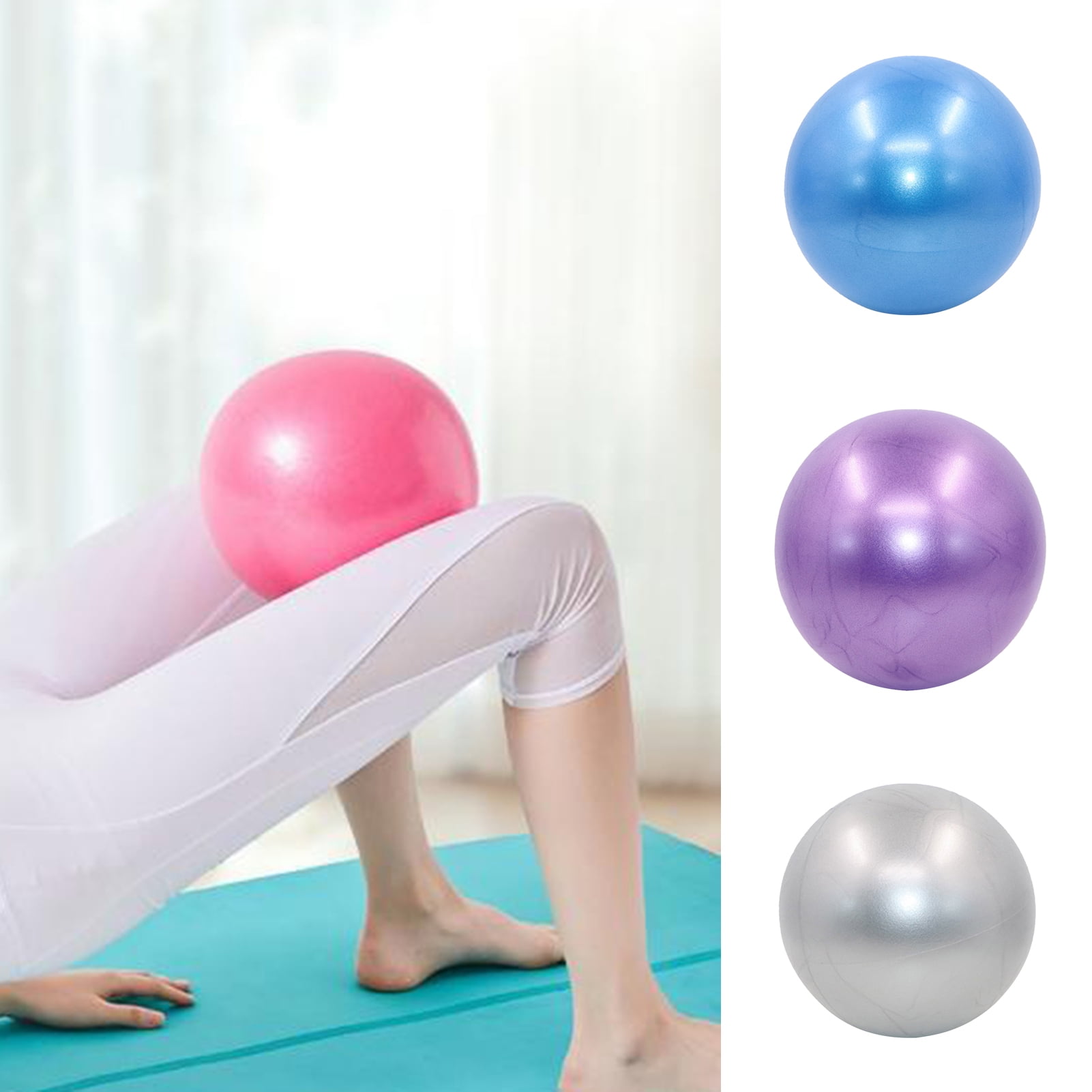 Hesroicy 1 Set Yoga Ball Explosion-proof Leak-proof Strong Bearing ...